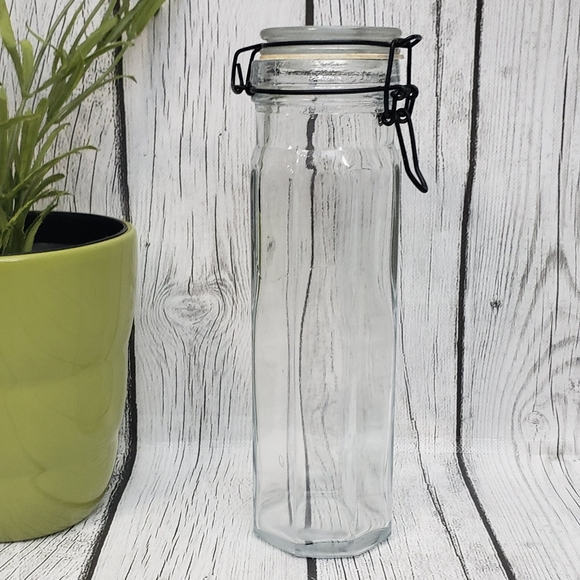 Unique Vintage | Storage & Organization | Vintage Hermetic Clamp Jar W ...